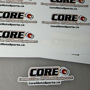 Promotional custom vinyl stickers: full colour printing, fast turnaround
