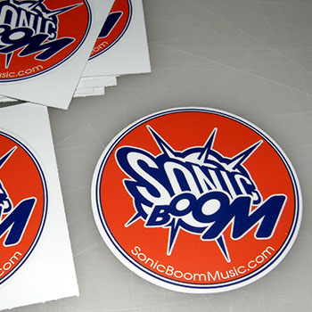 Durable intermediate grade vinyl stickers for outside use on vehicles ...