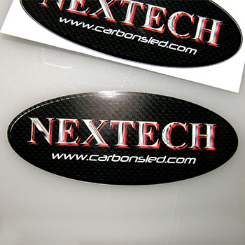 Durable intermediate grade vinyl stickers for outside use on vehicles ...