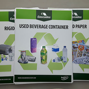 Custom printed vinyl labels for low energy plastic and metal, hard-to ...