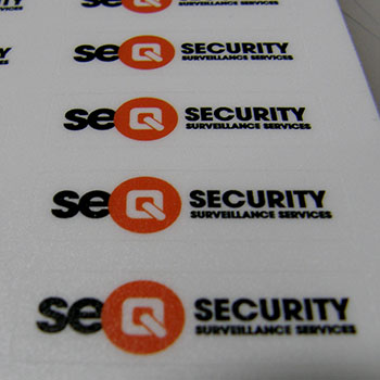 Custom printed vinyl labels for low energy plastic and metal, hard-to ...