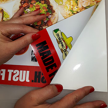 Clear Static Window Clings and Adhesive stickers and decals